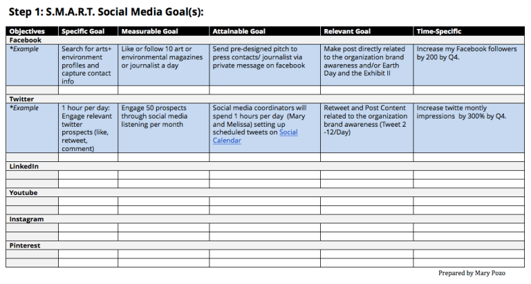 5 Examples on How to Set Up SMART Social Media Goals – Blog Blue Media ...